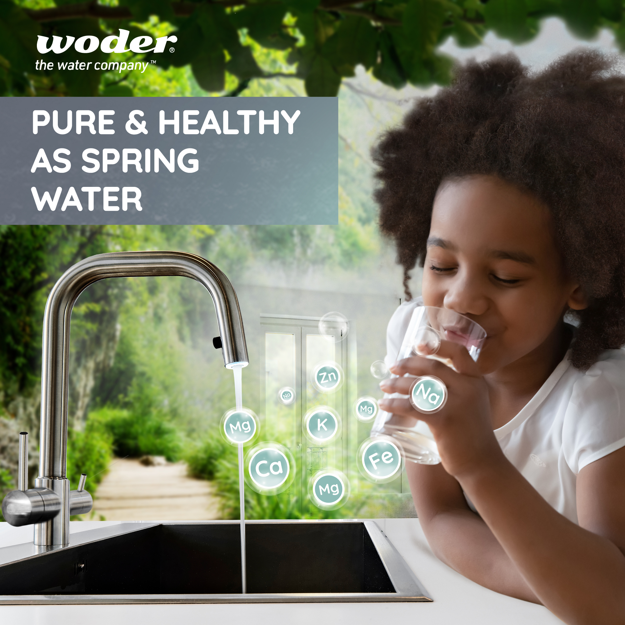 Woder Fluoride Removal Filtration System 8K - Woder