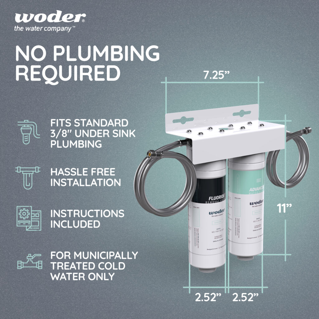 Woder Fluoride Removal Filtration System 5K - Woder