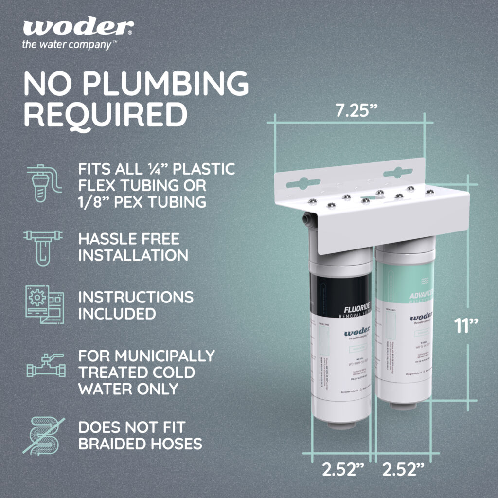 Woder WD-D-5K-FRM-ADV-JG Fluoride Removal Water Filter