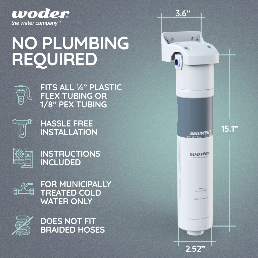Woder WD-20m-JG Sediment Removal Water Filter - Woder