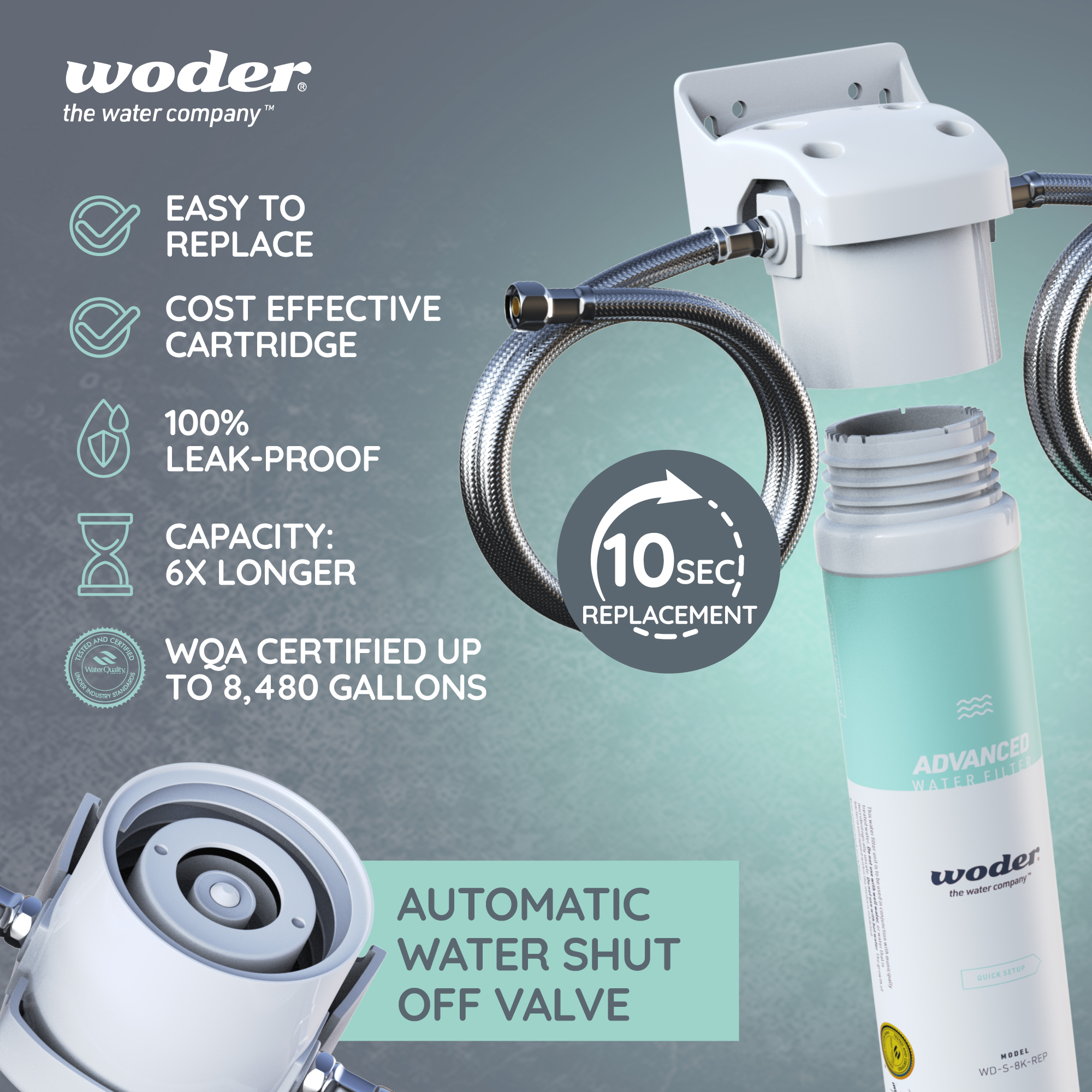 Woder Advanced Water Filter 8K - Woder