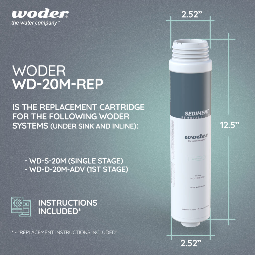 Woder WD-20M-REP 20m Sediment Removal Cartridge - Woder